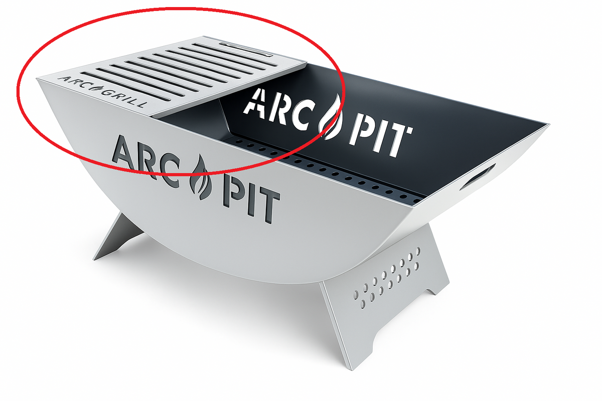 ArcPit Grill Rost 430 Edelstahl (Lebensmittelqualität)q — Crafter-Gen2